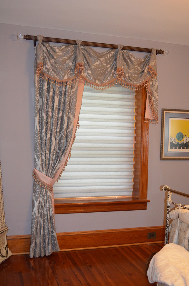 Asymmetrical Swags and Panels - Traditional - Bedroom - New York - by A ...