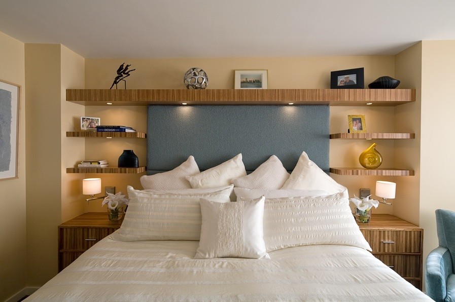 Bedroom Front View - Contemporary - Bedroom - New York - by Kati Curtis ...