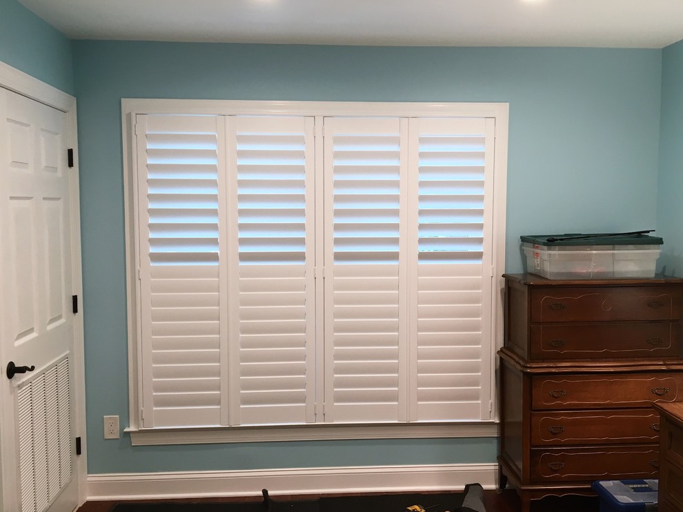 Bedroom Plantation Shutters - Traditional - Bedroom - New York - by ASAP Blinds | Houzz