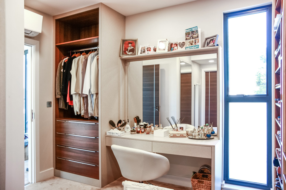 Bespoke Walk in Wardrobe in Brown colours - Contemporary - Bedroom ...