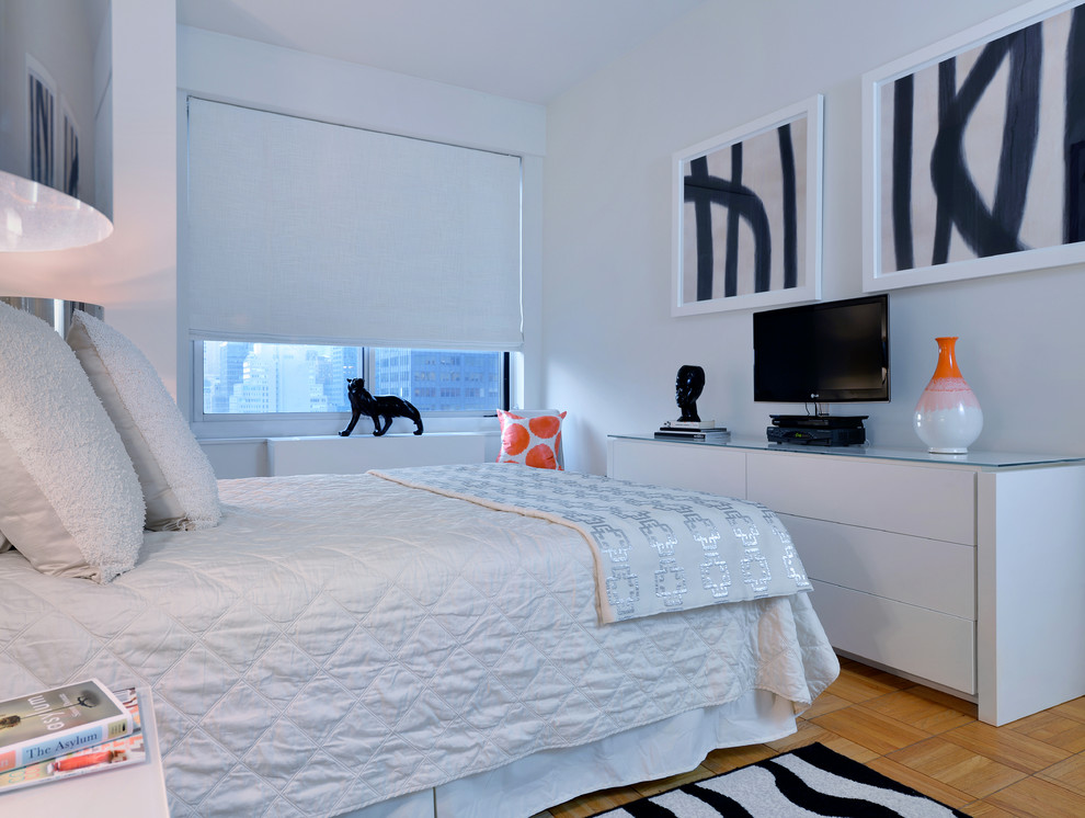 Black & White Bedroom - Contemporary - Bedroom - New York - by Deborah ...