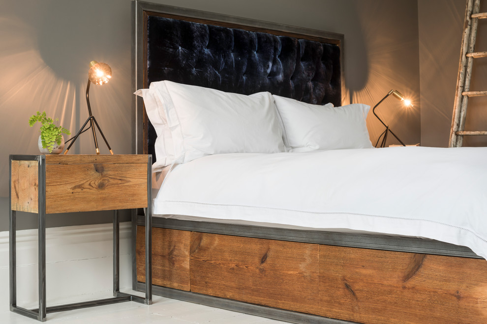 Brandler Bespoke Beds with Storage and Upholstered Headboard - Modern ...