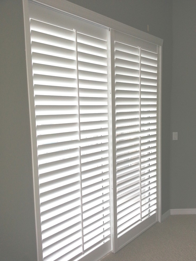 Bypass Shutter Panels for large openings - Contemporary - Bedroom ...