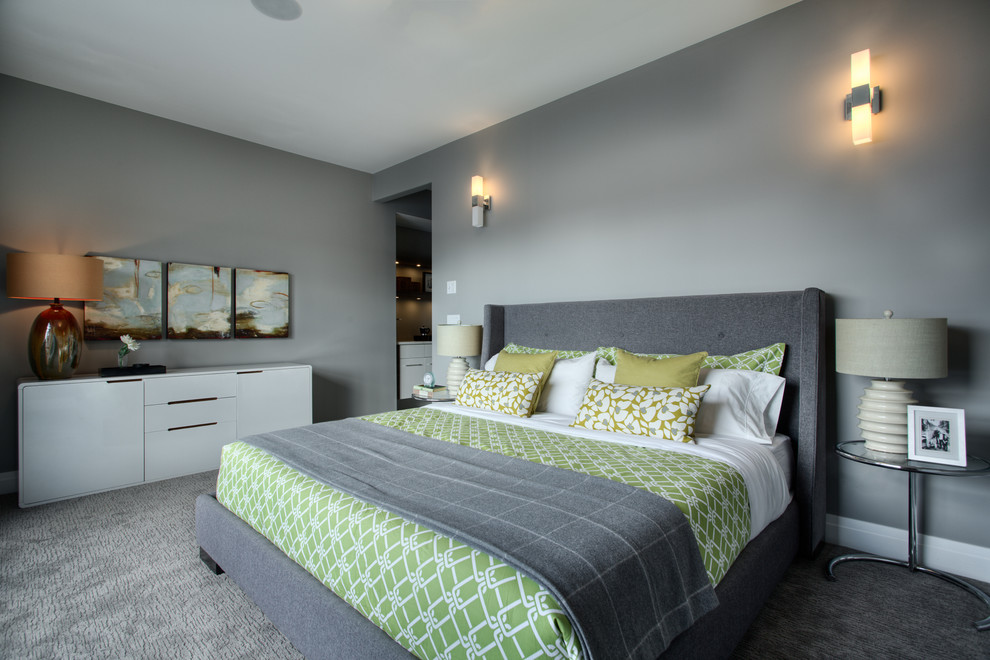 Calgary - Custom Built home - 42 Ave.S.W. - Contemporary - Bedroom ...