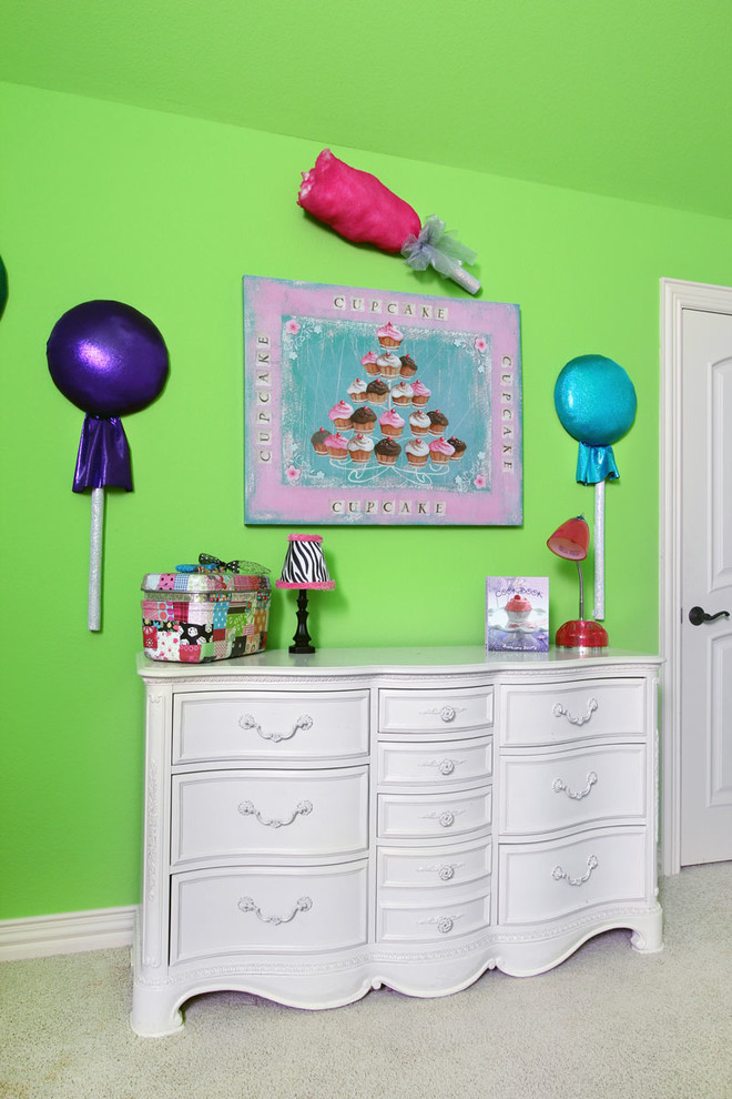 Candyland Room with giant lollipops - Eclectic - Bedroom - Dallas - by ...