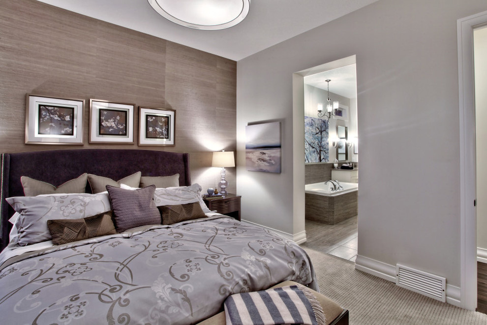 Chic Retreat Bedroom, Interior Design Calgary - Transitional - Bedroom ...