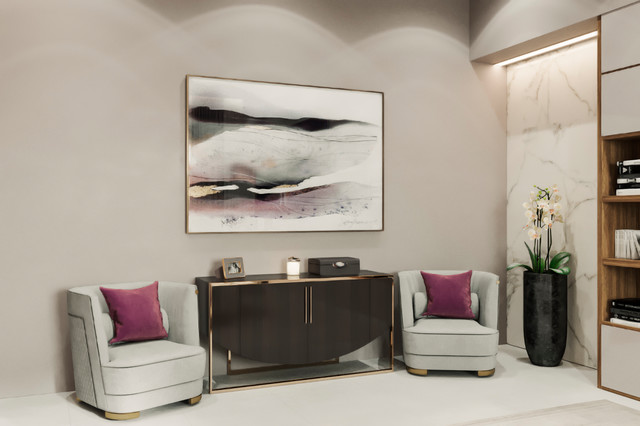 Contemporary bedroom, Al Reem, Abu Dhabi - Contemporain - Chambre ...