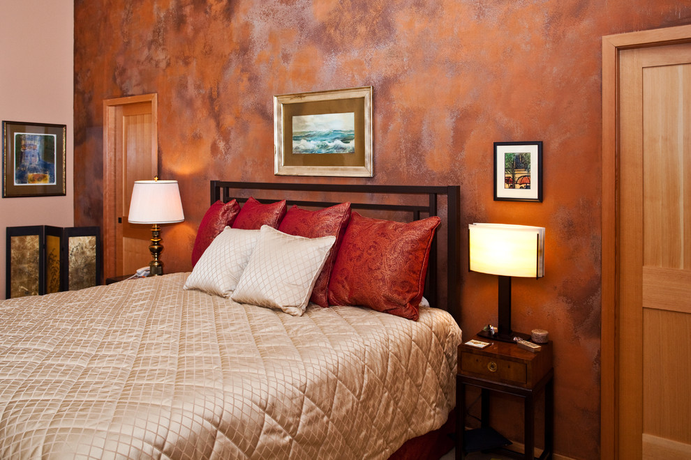 Copper Patina Wall Treatment - Contemporary - Bedroom - Seattle - by ...