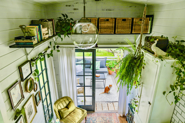 Tiny house inside store