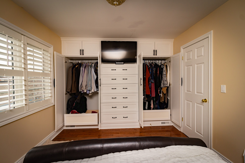 Custom Bedroom Built In Wardrobe Wall Unit - Contemporary - Bedroom ...