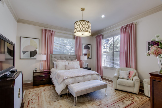 Dallas Townhouse - Transitional - Bedroom - Dallas - by Inspired ...