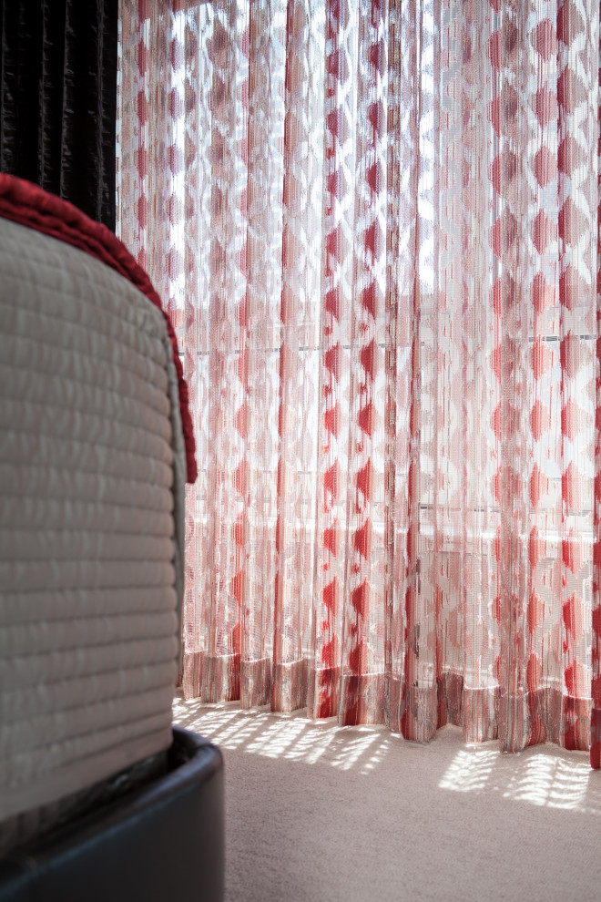 Delicate Sheers in Geometric Pattern - Modern - Bedroom - Chicago - by ...