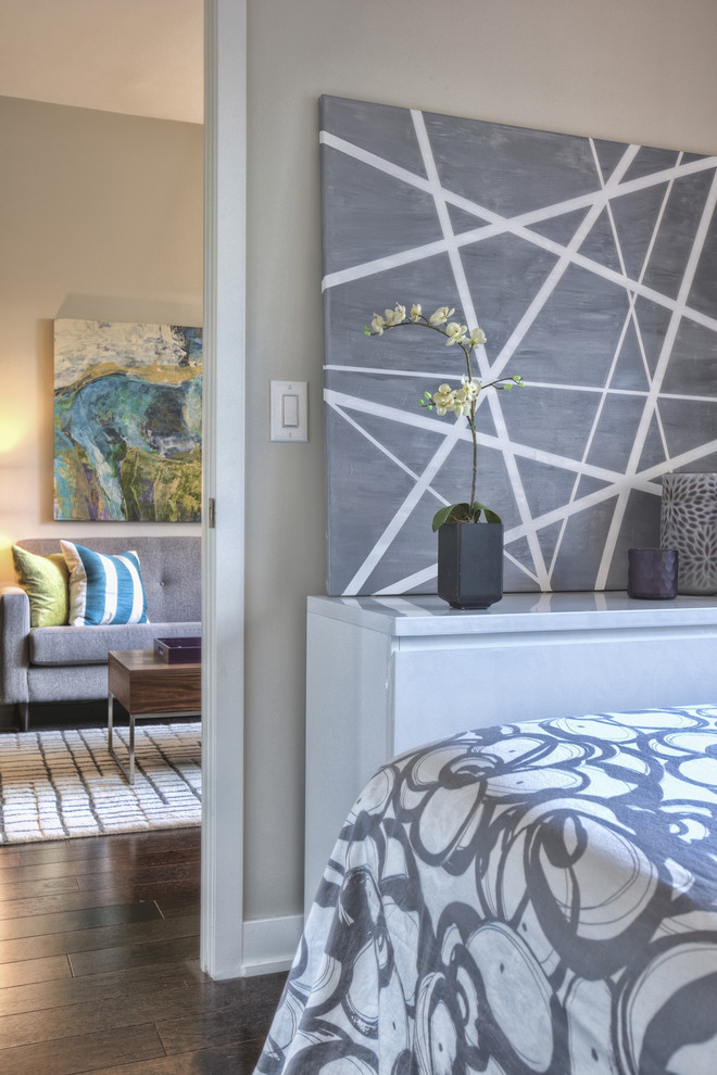 Design Project-Market St. Condo Master Bedroom - Contemporary - Bedroom ...