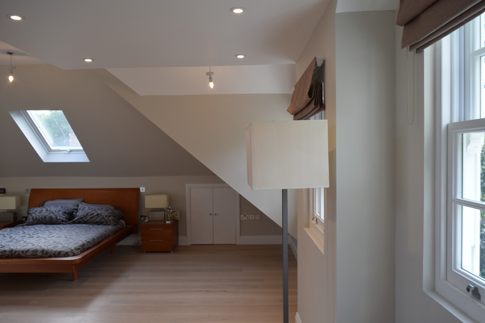 Dormer loft conversion into master bedroom suite, ensuite bathroom ...