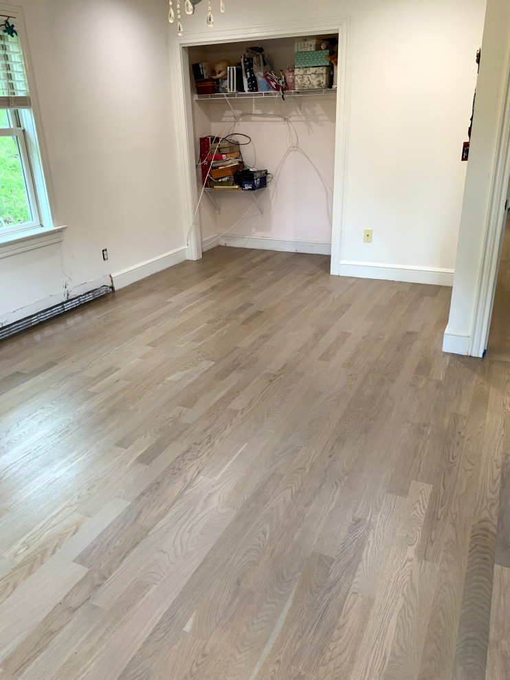 EAST QUOGUE: 4" SELECT WHITE OAK INSTALLED & FINISHED WITH CUSTOM GRAY ...