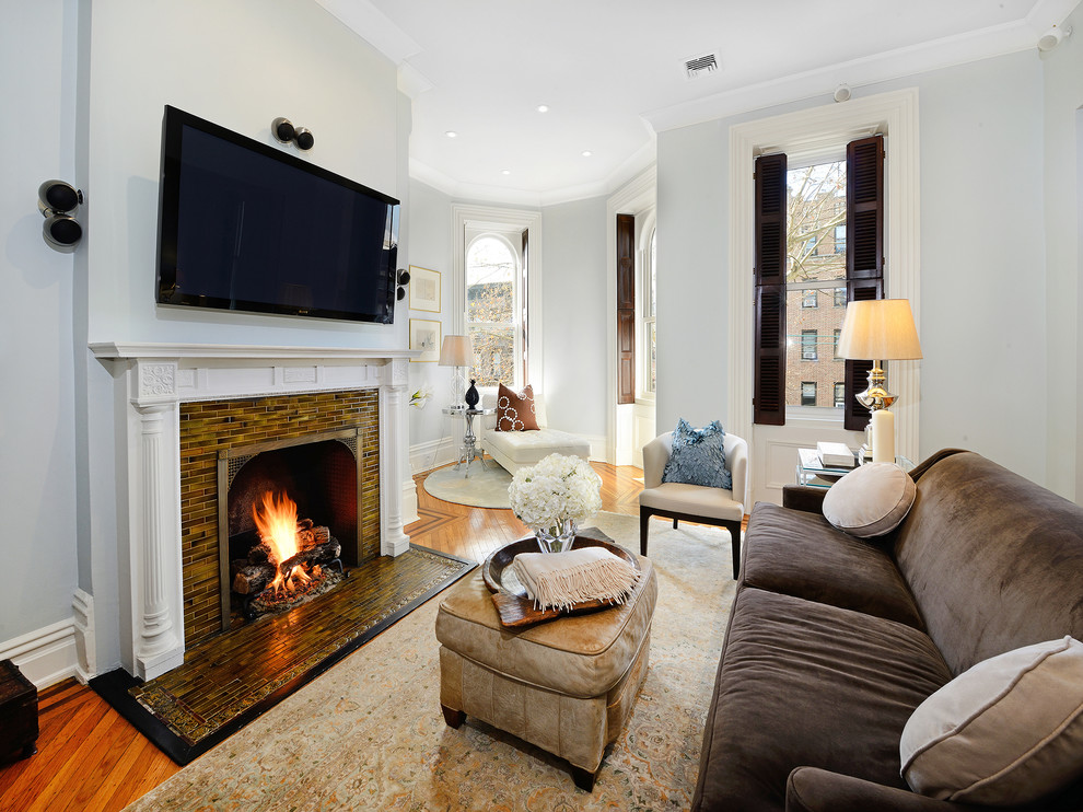 Extraordinary 28-foot wide Queen Anne mansion - Midcentury - Bedroom ...