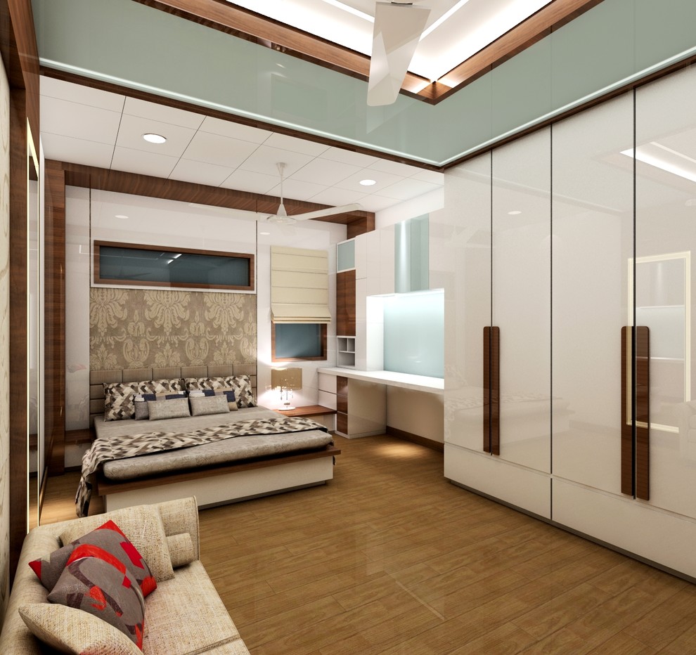FLAT-MASTER BEDROOM - Modern - Bedroom - Other - by Manoj Jangid | Houzz UK