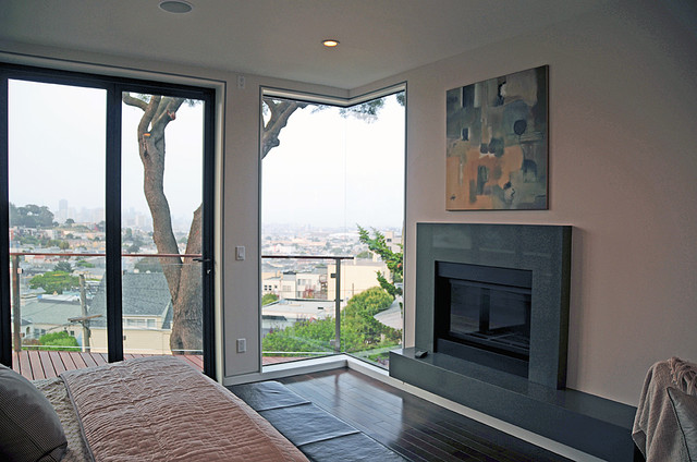 Frameless Corner - Modern - Bedroom - San Francisco - by Kwan Design ...