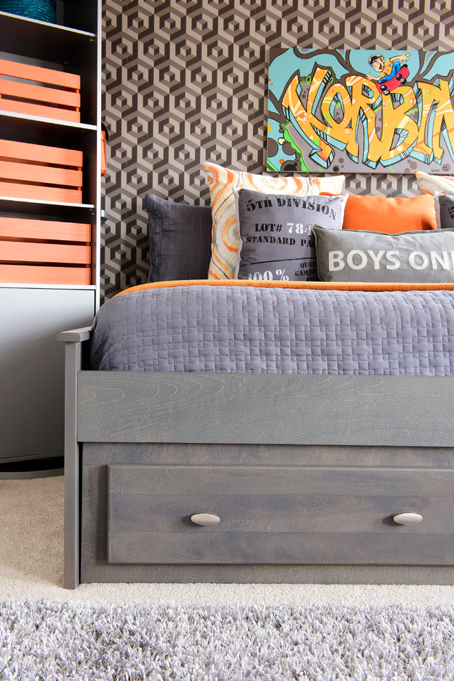 Funky and Bold Skateboard Themed Room Packed with Multipurpose Storage ...