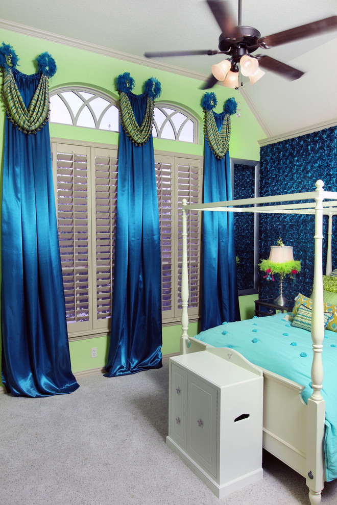 Girls Blue Ribbon Rose Room - Bedroom - Dallas - by Brandi Renee ...