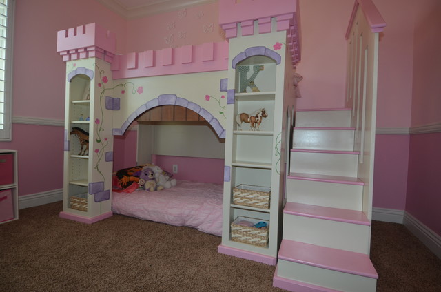 Girls Castle Bunkbed - Traditional - Bedroom - Los Angeles - by ...