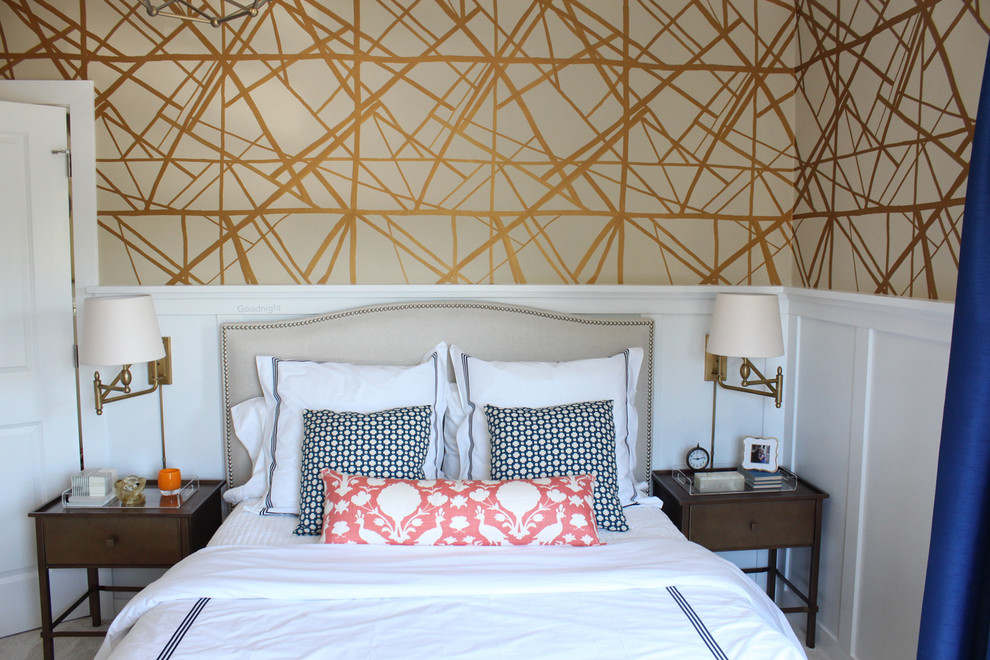 Gold and Ivory Master Bedroom - Contemporary - Bedroom - Seattle - by ...