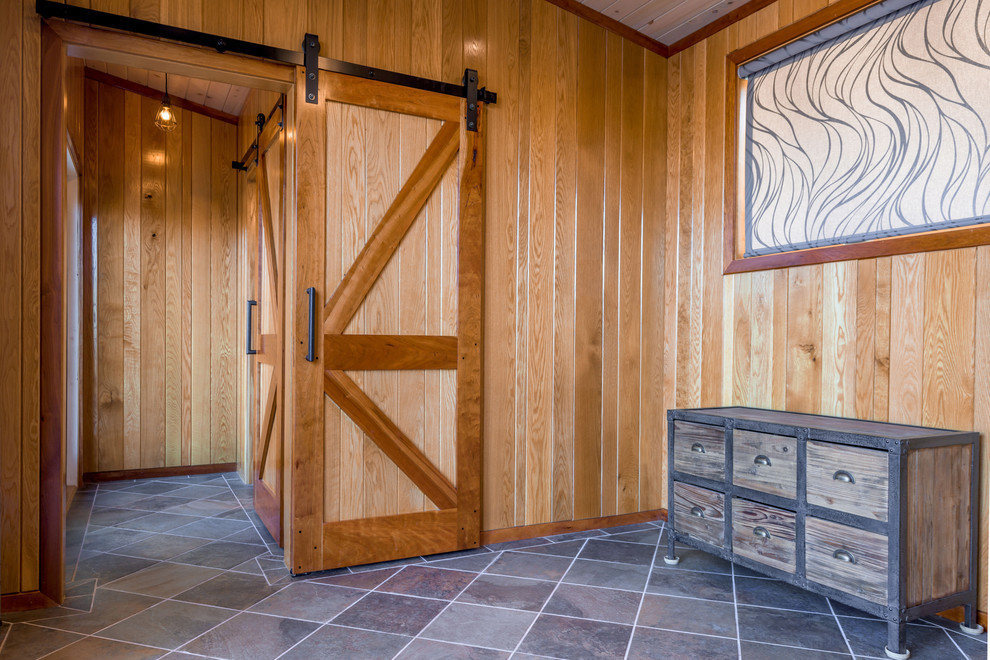Grand Beach Sliding Barn Door - Contemporary - Bedroom - Chicago - by ...