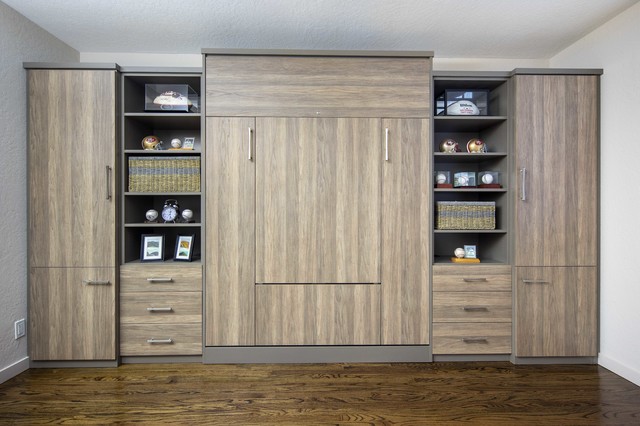 Guest Room Wall Bed with Table - Contemporary - Bedroom - San Francisco ...