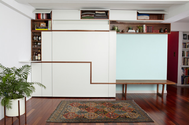 Hidden Bed - Modern - Bedroom - New York - by Wishbone Woodworking, LLC ...