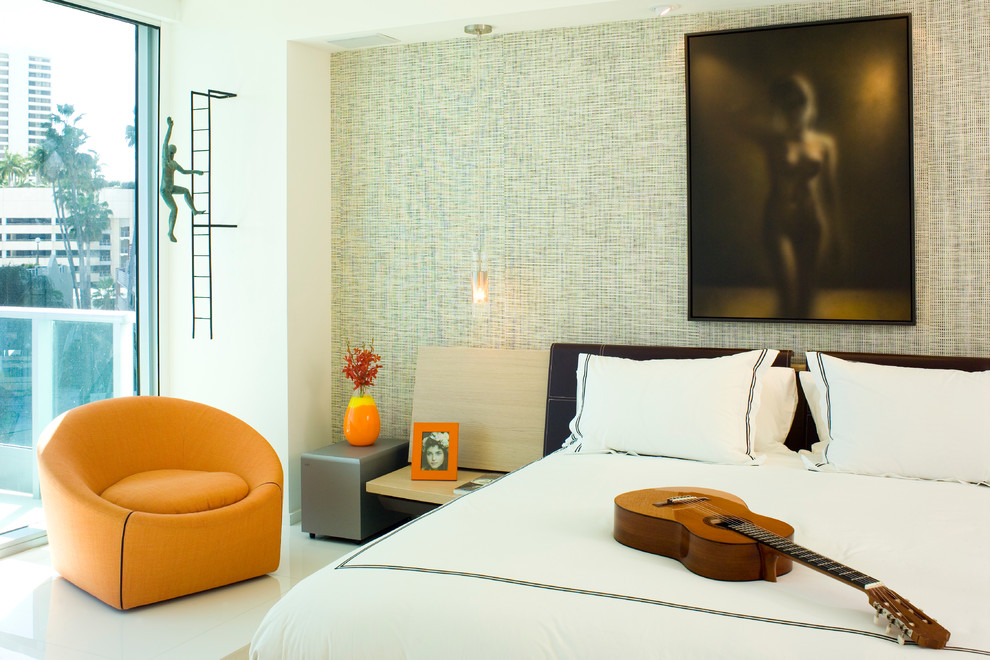 Jade Residence - Contemporary - Bedroom - Miami - by Miriam Moore ...
