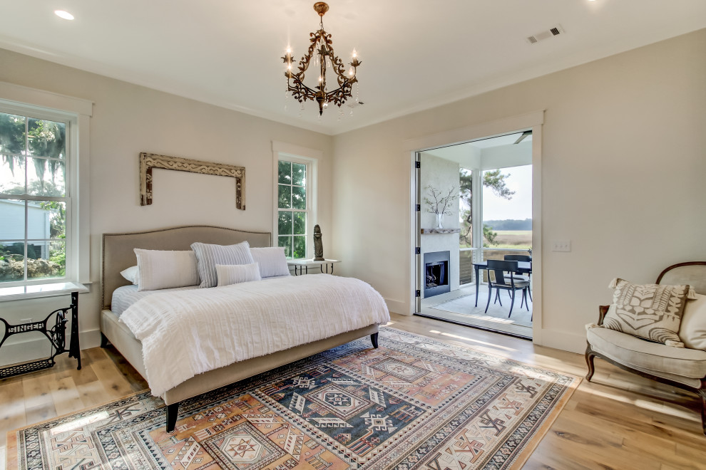 John Wesley Way Marsh View Custom Home - Contemporary - Bedroom ...