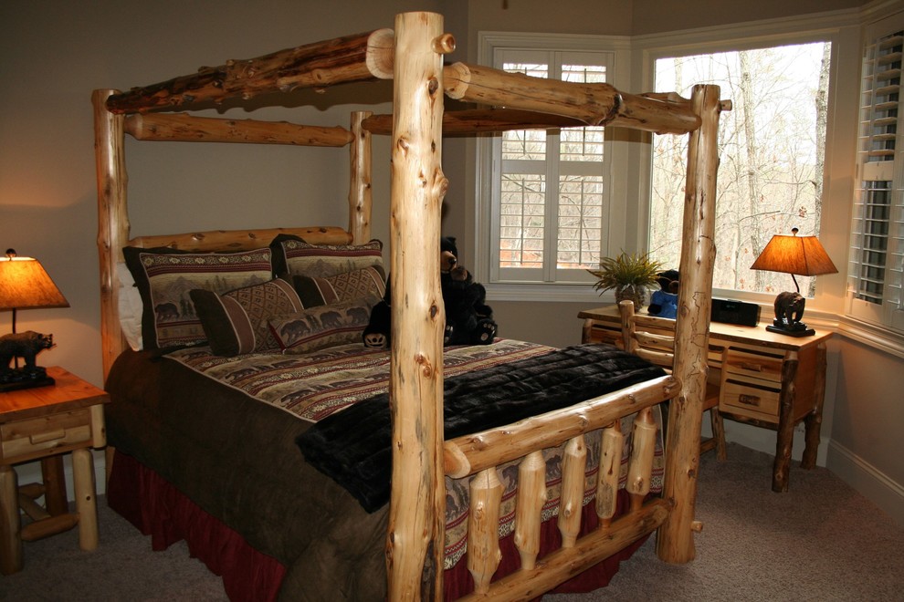 Jones Mountain Home - Rustic - Bedroom - Atlanta - by Lakota Cove | Houzz