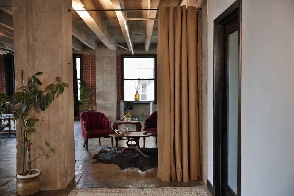 Khaki Tension Rod Room Divider Kit - Modern - Bedroom - Chicago - by ...