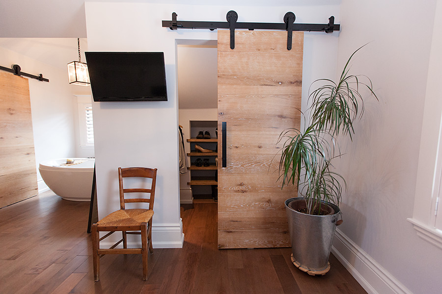 Loft master bedroom shoe closet - Modern - Bedroom - Toronto - by K. N ...