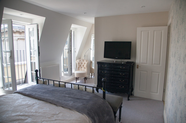Luxury Mansard Loft Conversion in London - Contemporain - Chambre ...