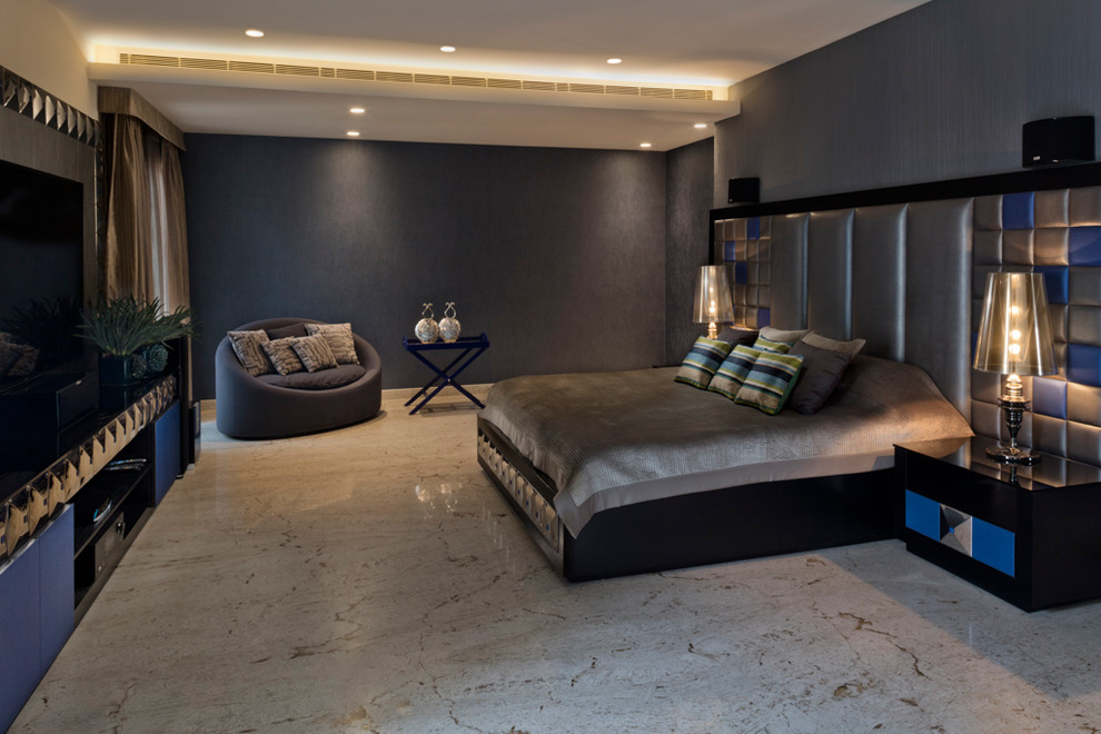 LUXURY RESIDENTIAL HOUSE - SOUTH DELHI - Contemporary - Bedroom - Delhi - by Aria Interior ...