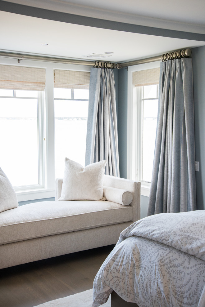 Master bedroom alcove - Beach Style - Bedroom - New York - by Daniel ...