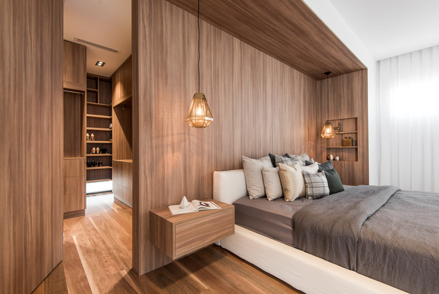 Master Bedroom and Walk-in robe - Modern - Bedroom - Perth - by Dion ...