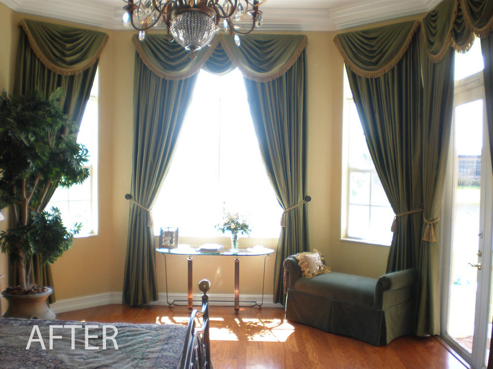 Master Bedroom Drapery - Traditional - Bedroom - Miami - by User | Houzz