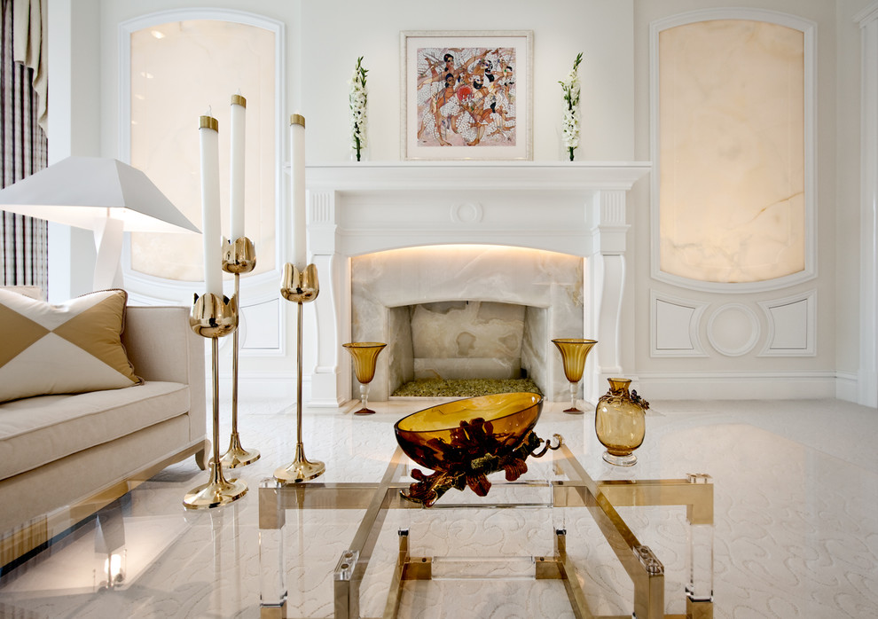 Master Suite - Onyx Panels w/Backlighting - Eclectic - Living Room ...