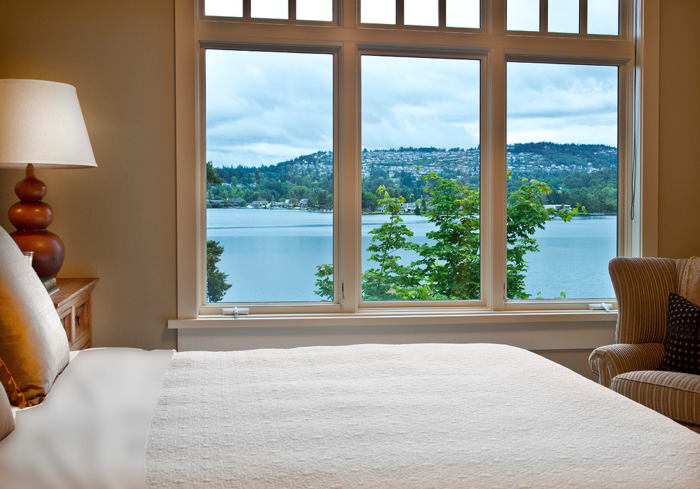 Mercer Island Waterfront Estate - Traditional - Bedroom - Seattle - by ...
