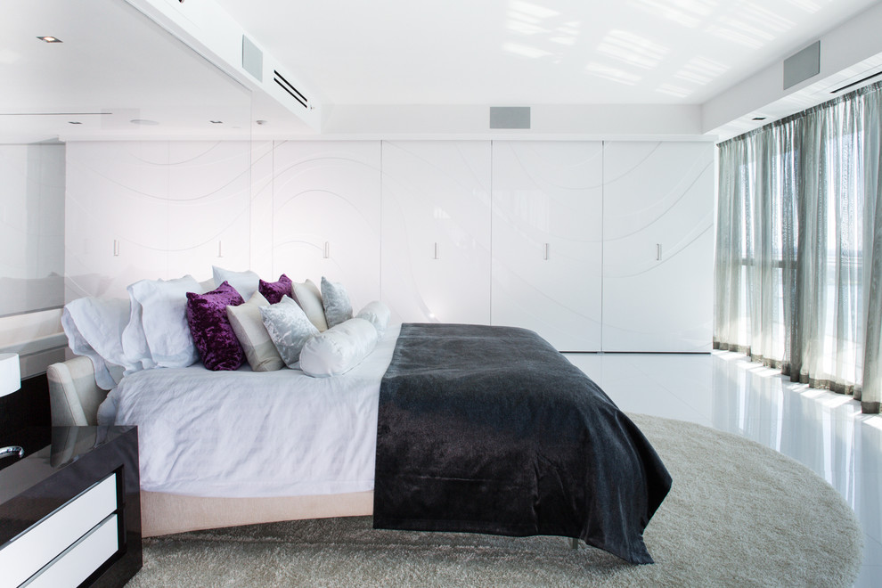 Miami Penthouse Mancave Master Bedroom - Contemporary - Bedroom - Miami ...