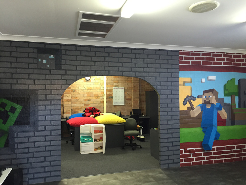 Minecraft / Themed Bedroom Mural - Bedroom - Sydney - by Urban Art ...
