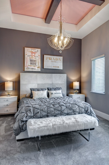 Modern One Story Florida Home Girl Bedroom - Modern - Bedroom - Miami ...