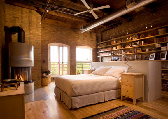 Modern Rustic Loft - Contemporary - Bedroom - Minneapolis - by ...