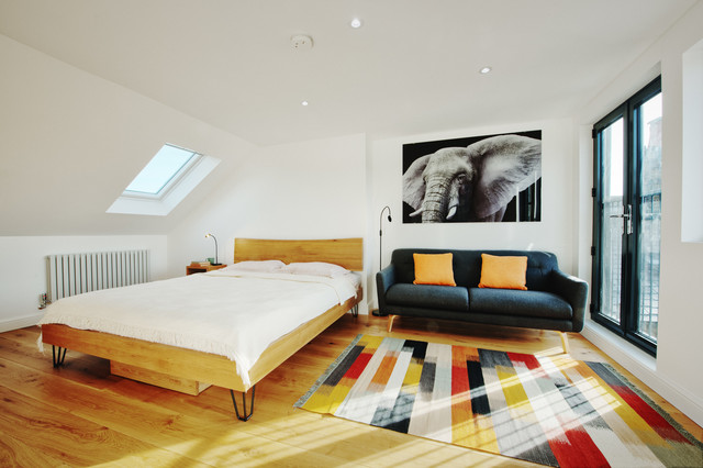 Modular loft bedroom with lovely french doors and Juliet balcony ...