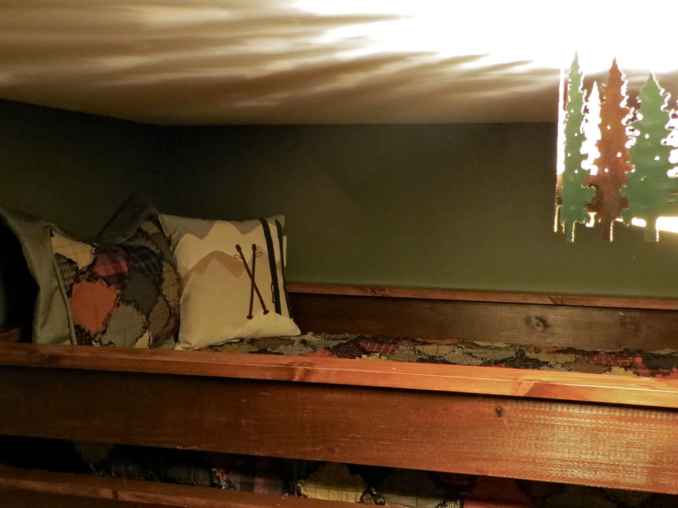 Mount Washington Rustic Ski Condo Renovation - Rustic - Bedroom ...