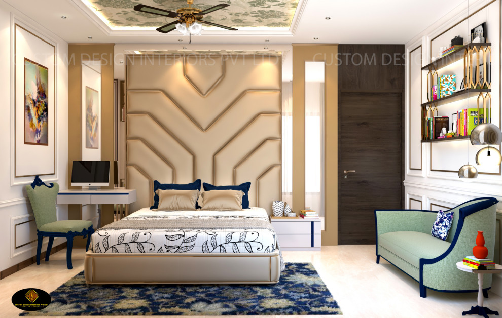Mr. Tarun Ganguli's Contemporary Neo Classic Master Bedroom, Bally, Howrah - Contemporáneo ...