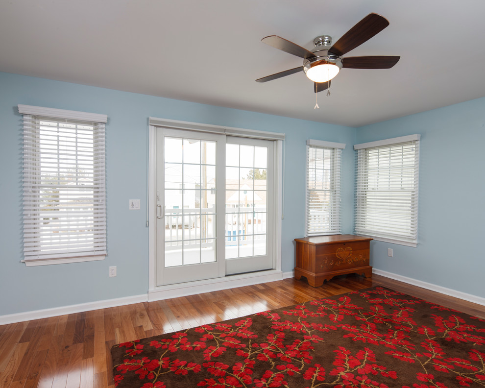 Narrow Lot Beach Home - Beach Style - Bedroom - New York - by Michael ...