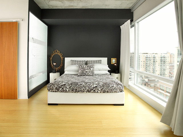Open bedroom space - Contemporary - Bedroom - Toronto - by Arnal ...
